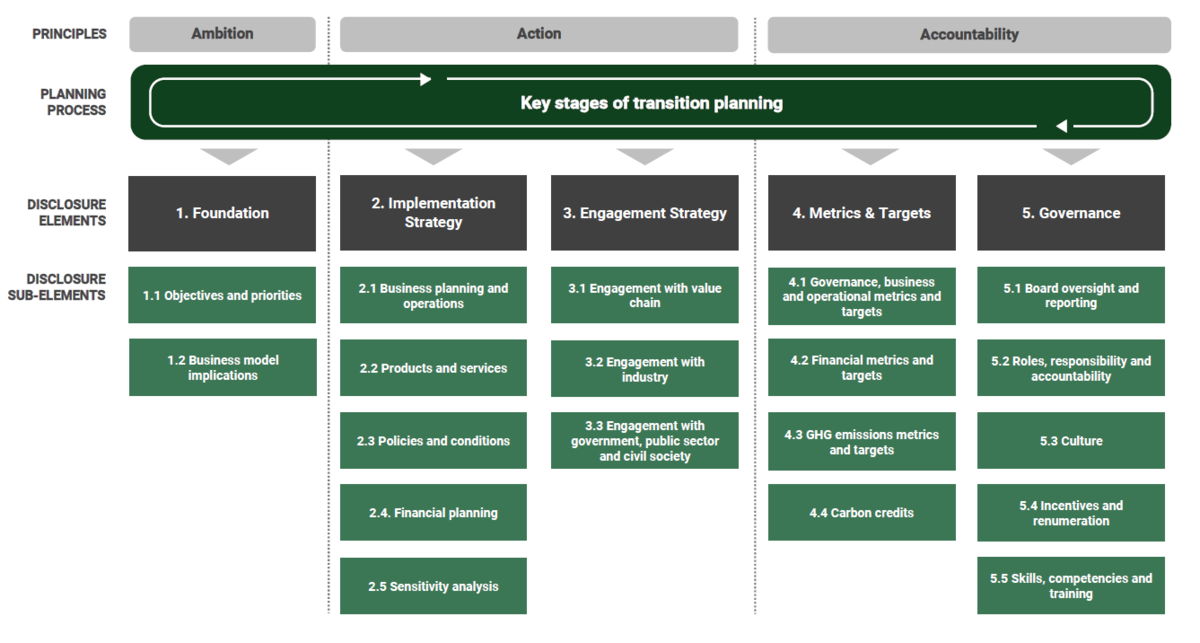 UK transition plan disclosure framework launch COP27