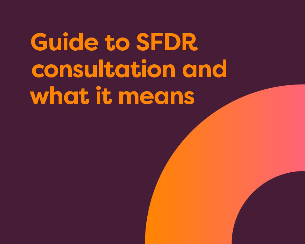 Targeted consultation on the SFDR
